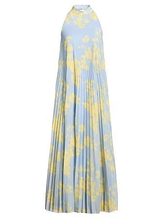 Max & Co. Floral Pleated Midi Dress - Blue