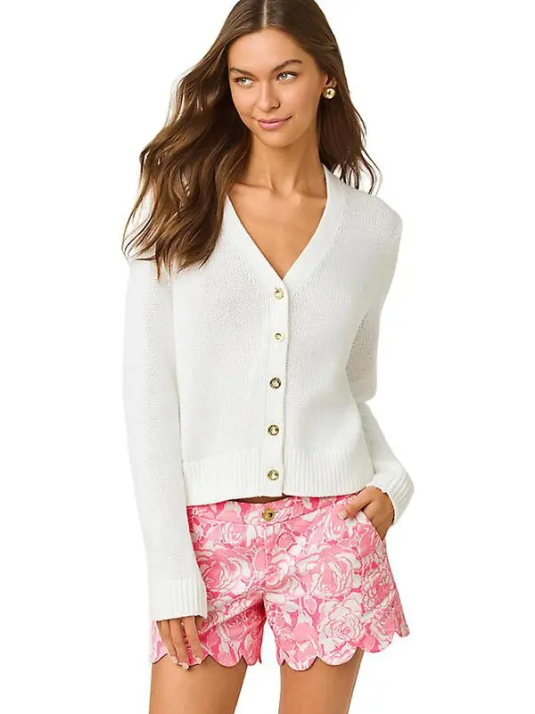 Lilly Pulitzer® Tippery Cardigan - White