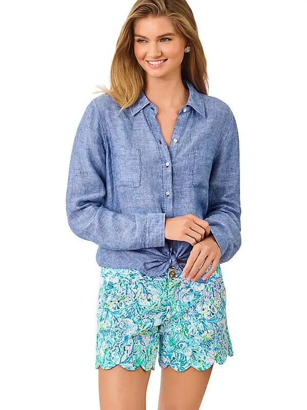 Lilly Pulitzer® 5" Buttercup Knit Short - Blue