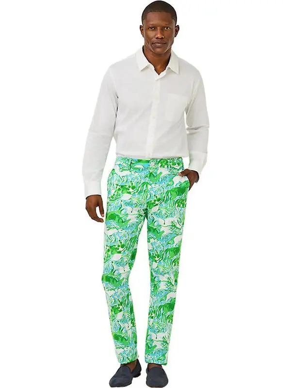 Lilly Pulitzer® Mizner Stretch Pant - Capri Blue Galloping Gals