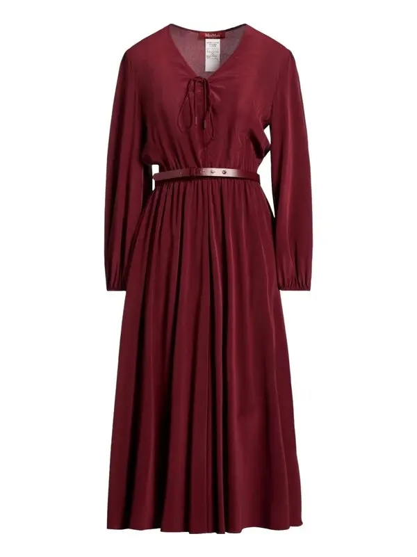 Max Mara Solid Color Cardigan Dress - Brown