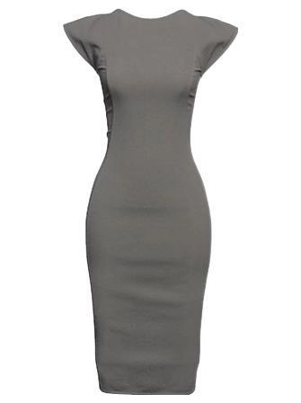 Rick Owens Solid Short-sleeve Dress - Gray