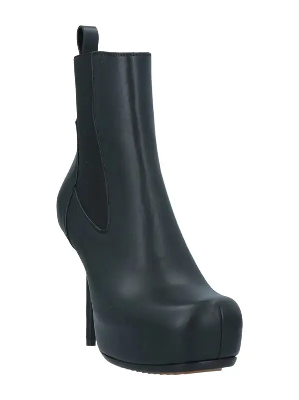 Rick Owens Minimalist High-heeled Ankle Boots - Black