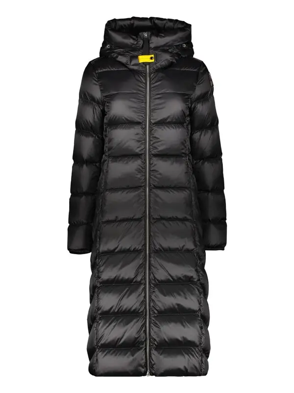 PARAJUMPERS Hooded Long Puffer Coat - Black