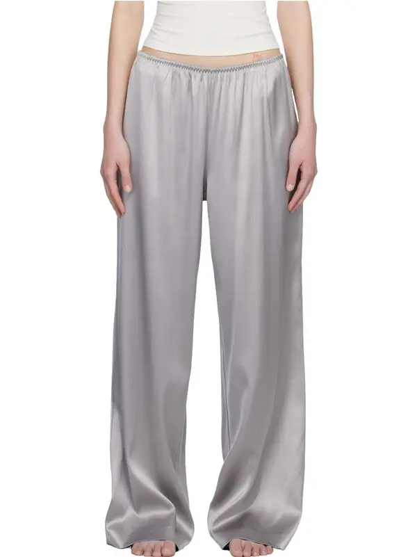 SKIMS Wide-leg Casual Pants - Gray