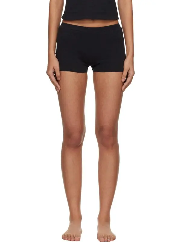 SKIMS Plain Knit Short Pants - Brown