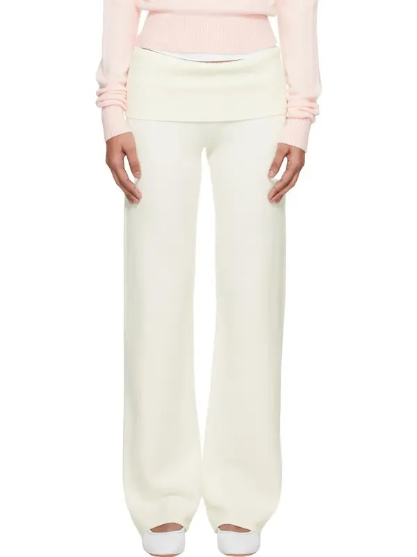 SKIMS Knitted Trousers - White