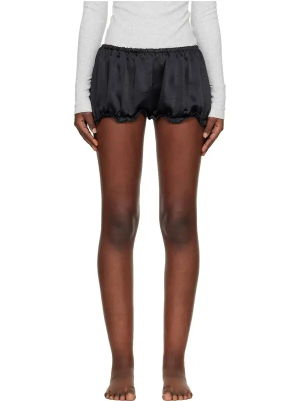 SKIMS Lightweight Satin Lantern Shorts - Brown