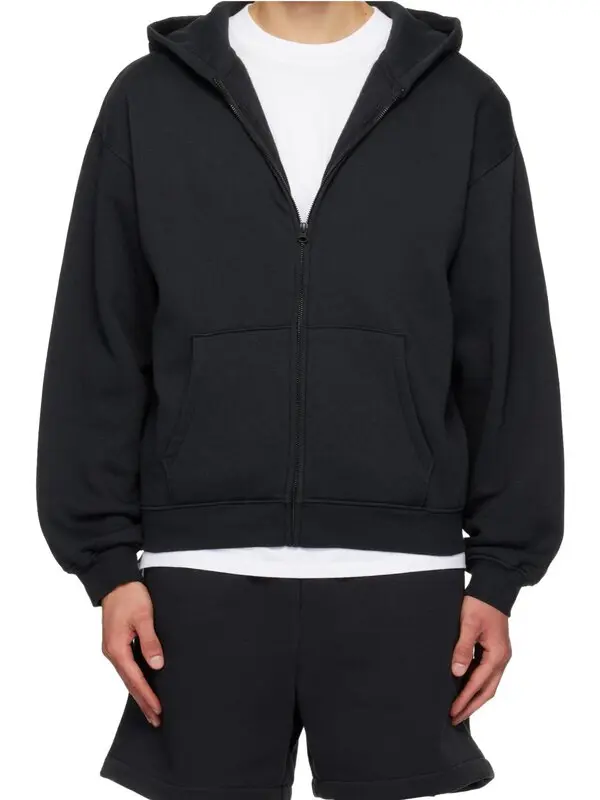 SKIMS Zip Up Hoodie - Black
