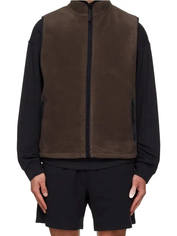 SKIMS Fleece Waistcoat - Black