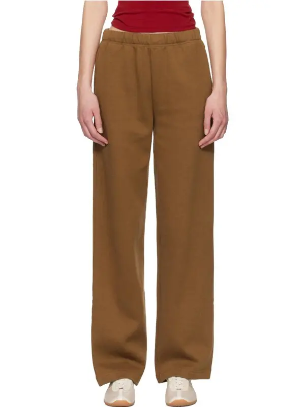SKIMS Elastic Waistband Casual Pants - Brown