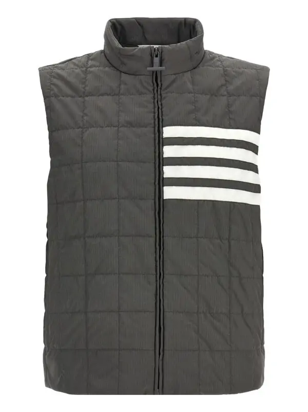 Thom Browne 4-bar Ripstop Vest - Grey