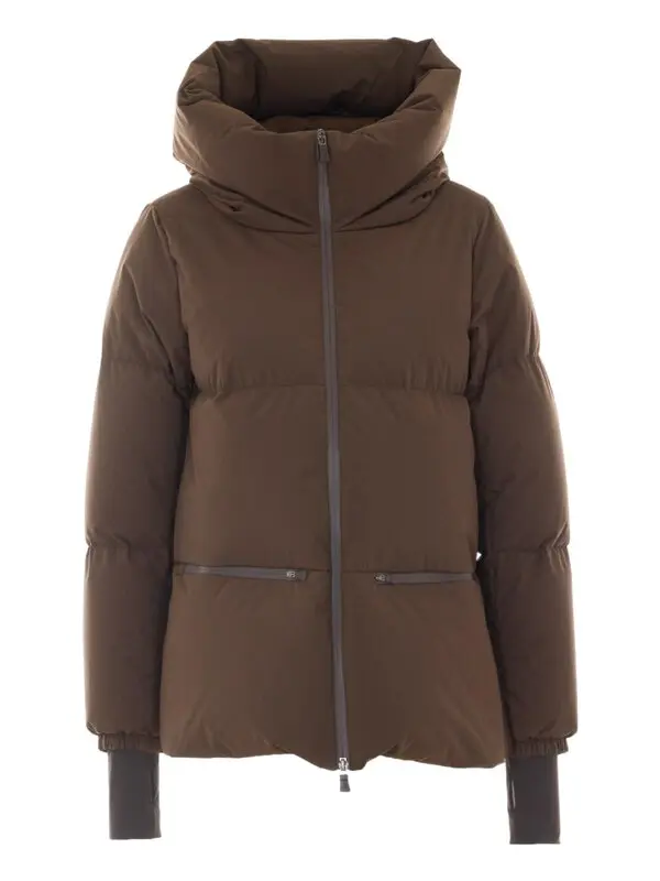Herno Hooded Down Jacket - Brown