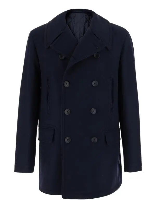 Tagliatore Double-breasted Casual Jacket - Blue