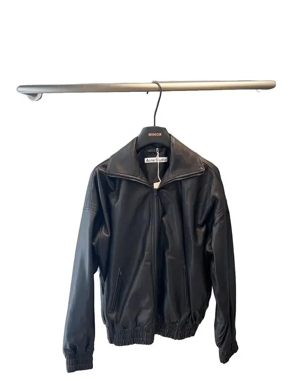 Acne Studios Zip-up Leather Jacket - Black