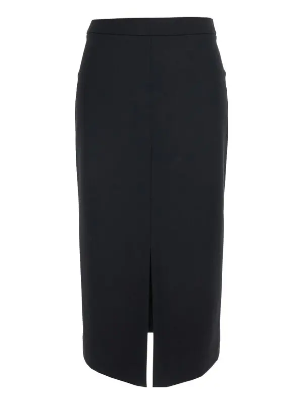 JUCCA Tech Fabric Midi Skirt - Black
