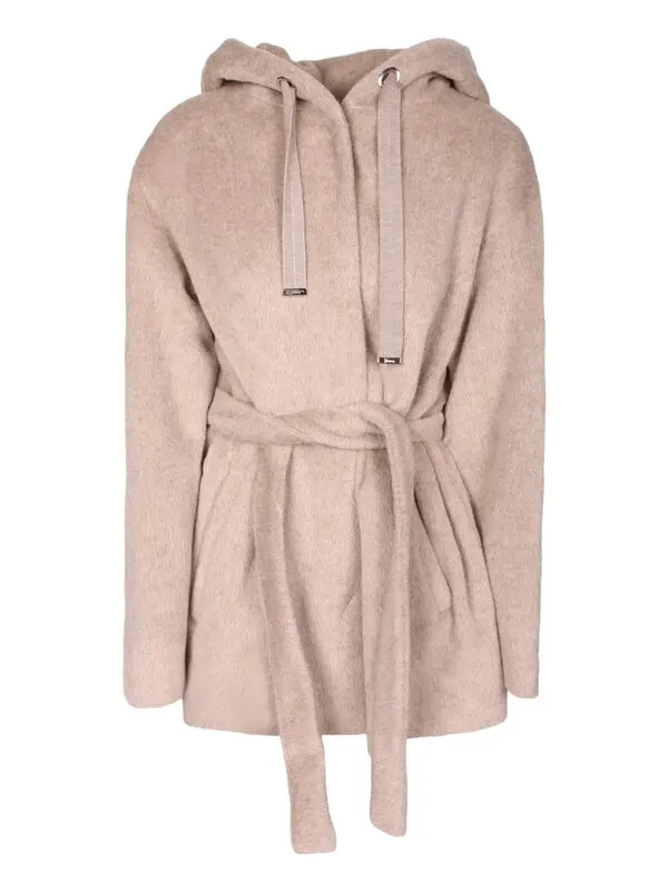 Herno Belted Hooded Coat - No