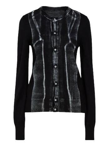 MAISON MARGIELA Plain Colour Faded Knitted Sweater - Black