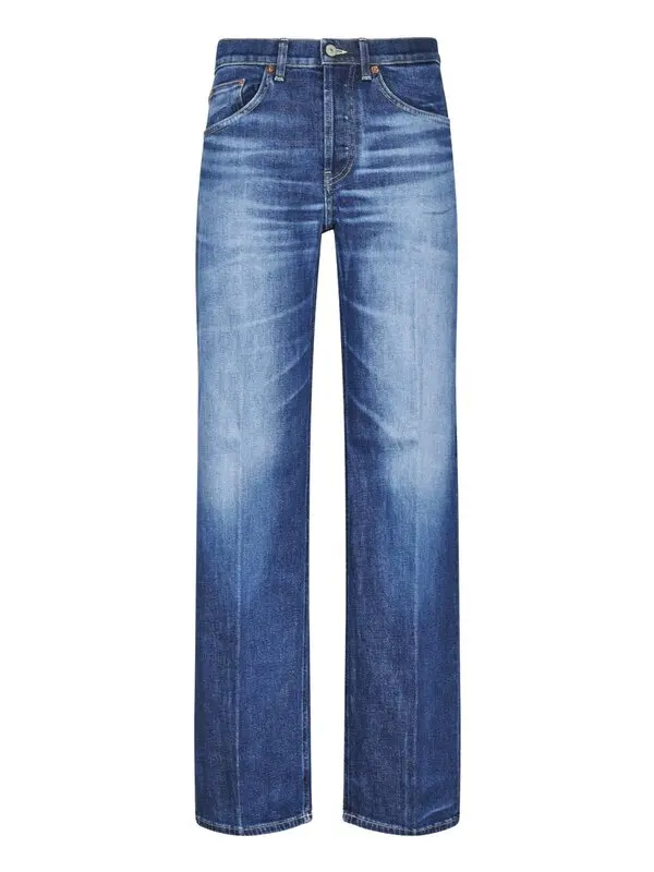 DONDUP Faded Straight-leg Jeans - Blue