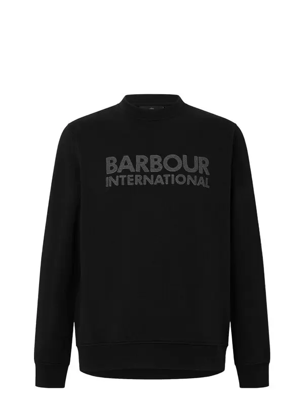 Barbour Crew Neck Logo Sweatshirt - Black
