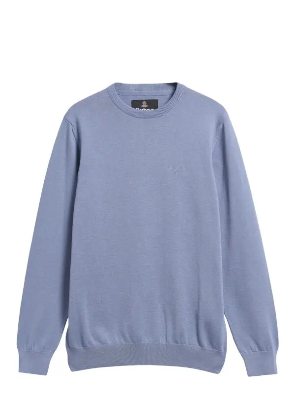 Barbour Crew Neck Knit Jumper - Blue