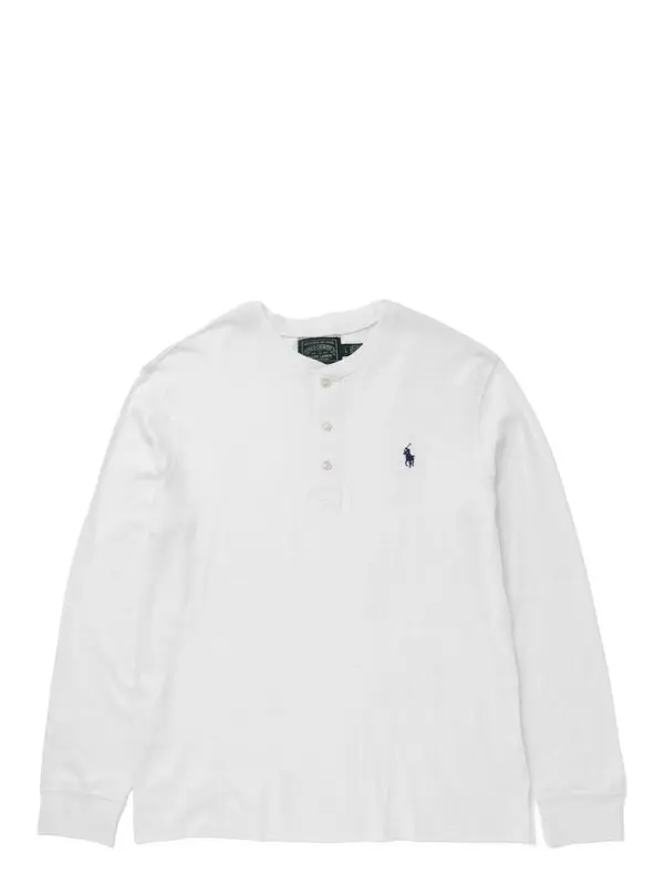 Polo Ralph Lauren Knit Henley Tee - White