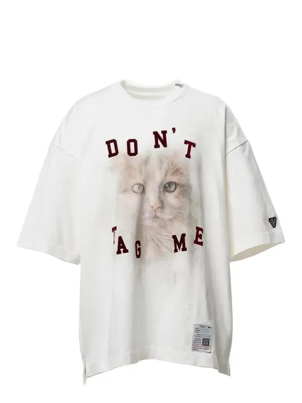 Mihara Yasuhiro Cat-printed T-shirt - White