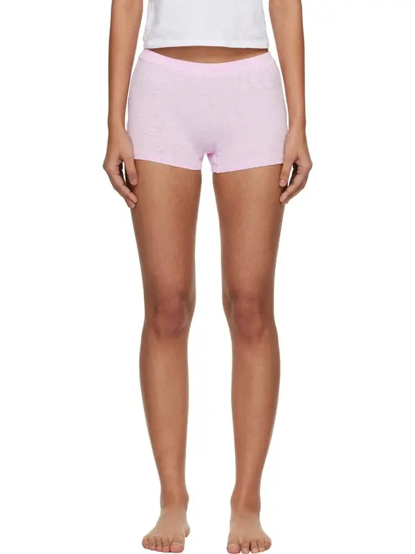 SKIMS Knitted Heart-shaped Ultra-short Shorts - Multicolor