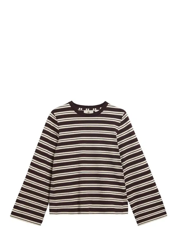 Barbour Striped Long-sleeve Tee - Fig/birch