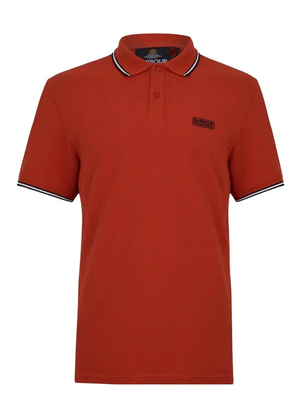 Barbour Tipped Short-sleeve Polo Shirt - Red