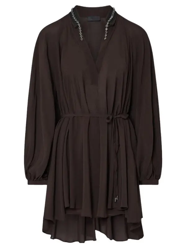 Liu Jo Georgette Short Dress - Mocha