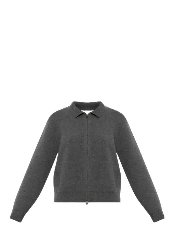 LISA YANG Aleya Zip-up Cardigan - Grey