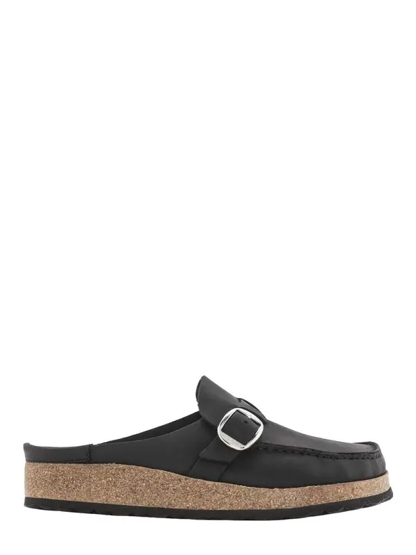 BIRKENSTOCK Buckley Oiled Leather Clogs - Black