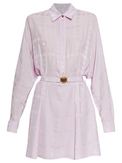 Versace Long-sleeved Belted Dress - No