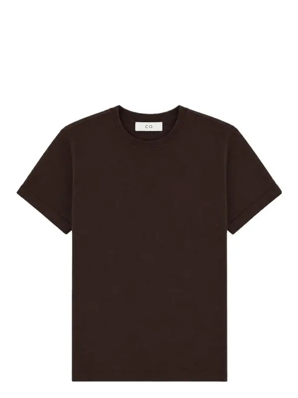 Co Cashmere Crew Neck T-shirt - Black