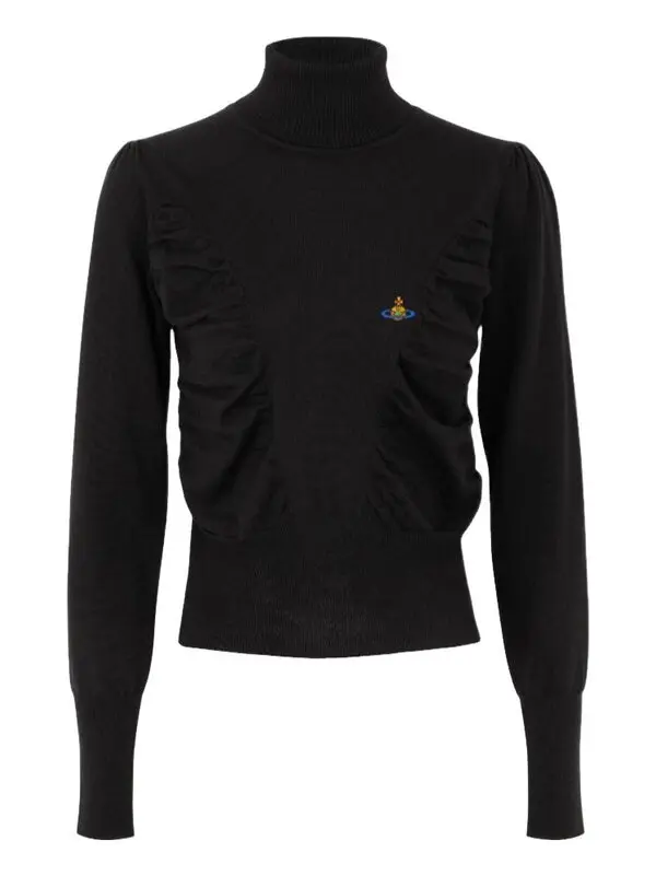 VIVIENNE WESTWOOD Pamela High Neck Jumper - Black