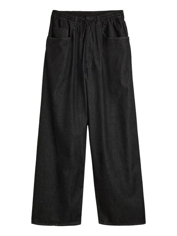 Y3 Twill Denim Pants - Black