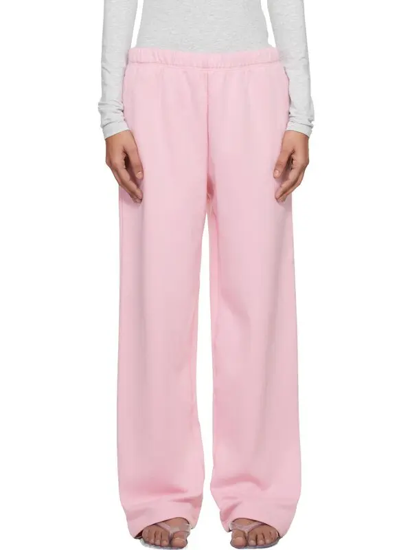 SKIMS Thermal Straight-leg Pants - Pink