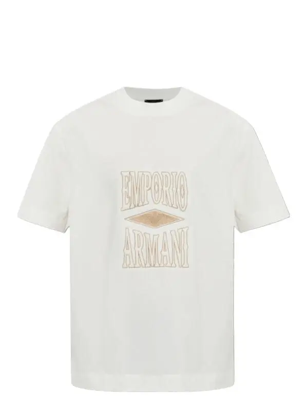 Emporio Armani Embroidered Logo T-shirt - No