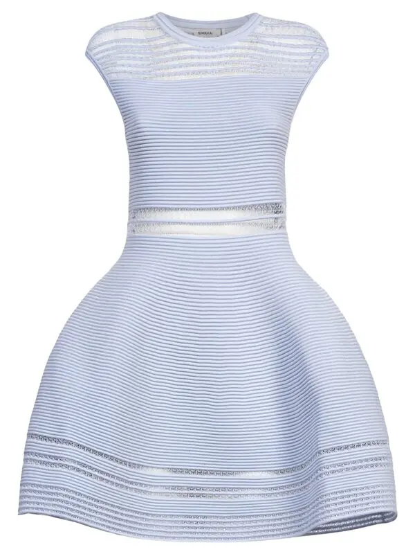 Simkhai Woven Mini Dress - Light Blue
