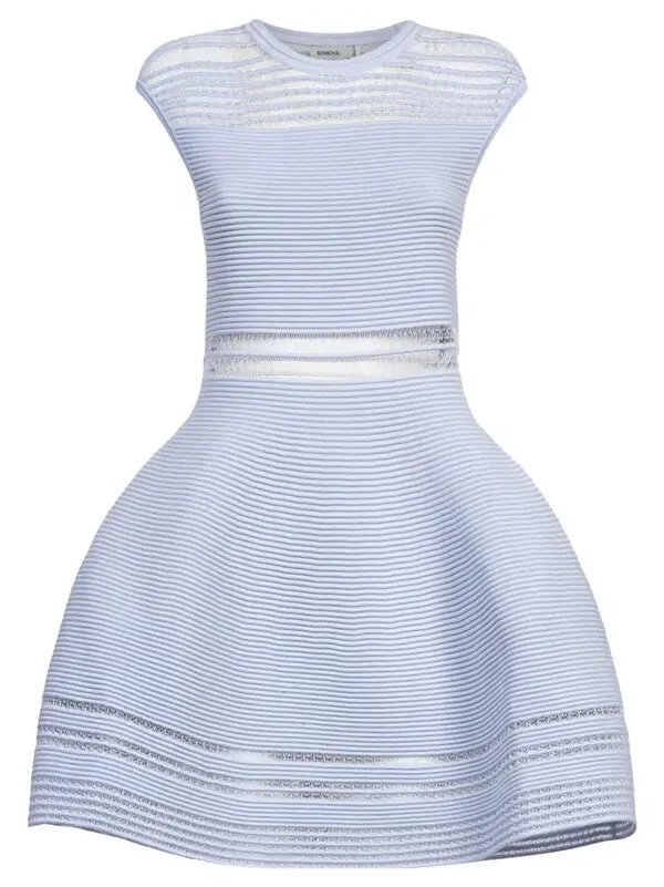 Simkhai Woven Mini Dress - Light Blue