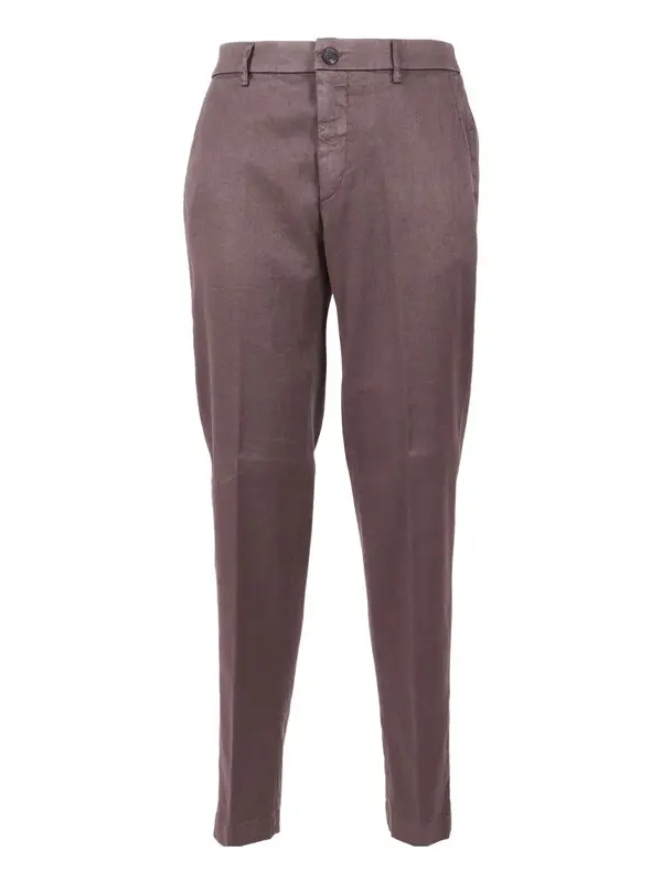 Peserico Button Trousers - Brown