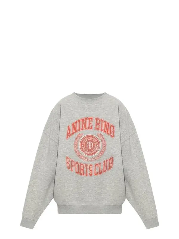 ANINE BING Logo-print Sweatshirt - Grey