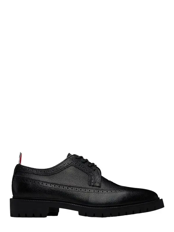 Thom Browne Almond Toe Lace-up - Black