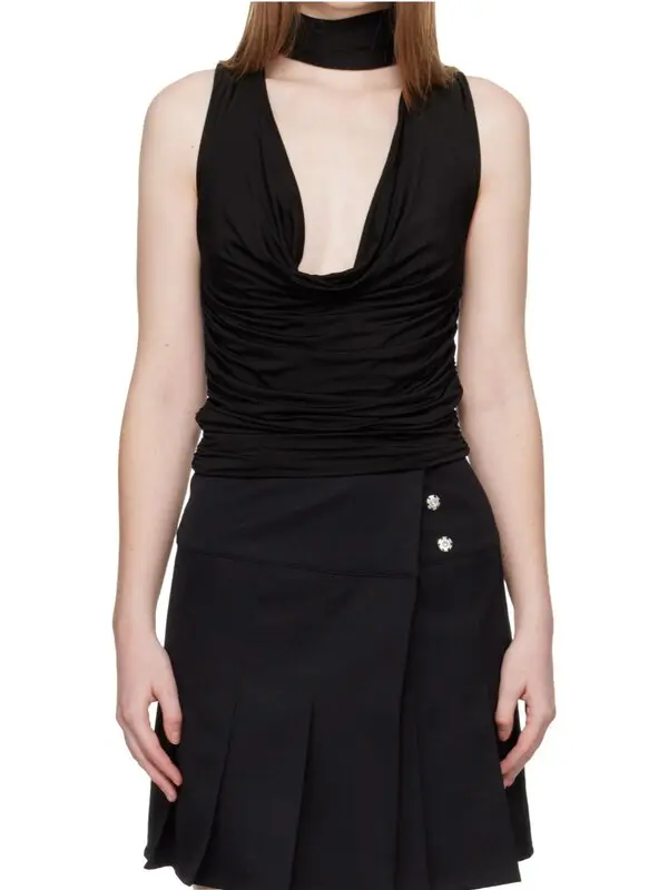 AYA MUSE Sleeveless Top - Black
