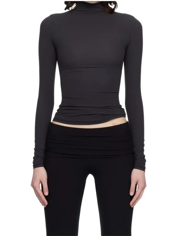 SKIMS Turtleneck Sweater - Black