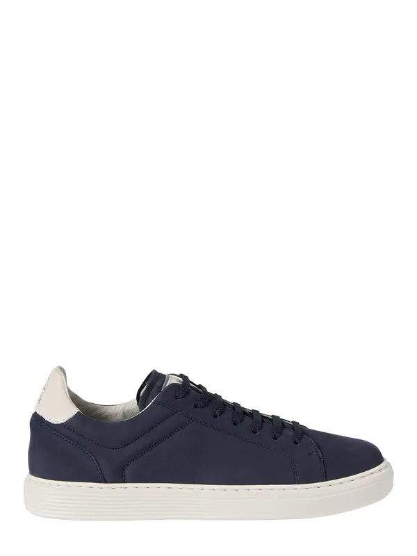 Brunello Cucinelli Suede Lace-up Sneakers - Blue