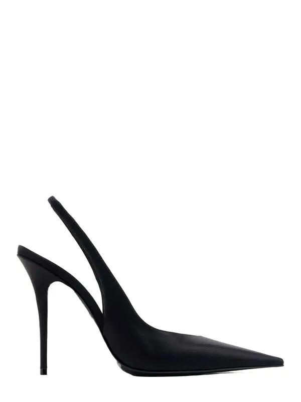 Amina Muaddi Pointed High Heels - Black