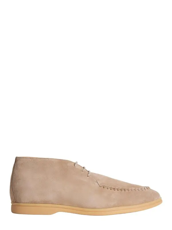 Eleventy Suede Ankle Boots - Beige