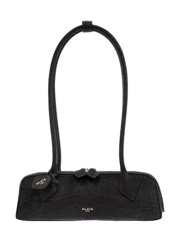 Alaïa Le Teckel Zip-up Shoulder Bag - Black
